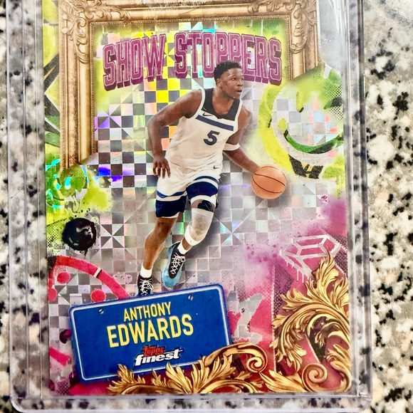 Topps | Other | Anthony Edwards Show Stoppers Trading Card | Poshmark